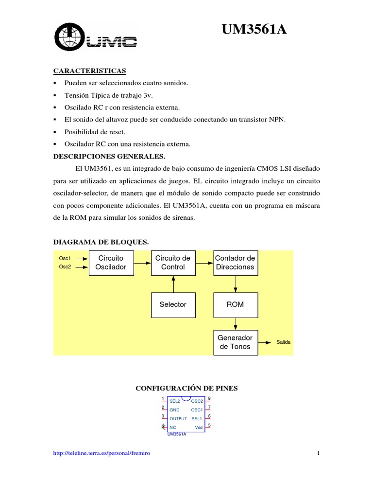 Caracteristicas: Osc1 Osc2 | PDF | Cmos | Electricidad