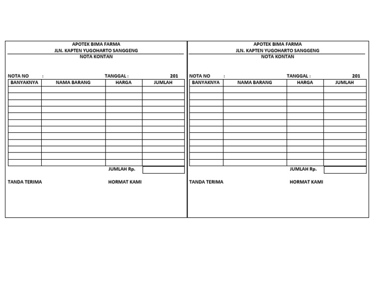 Nota Penjualan | PDF