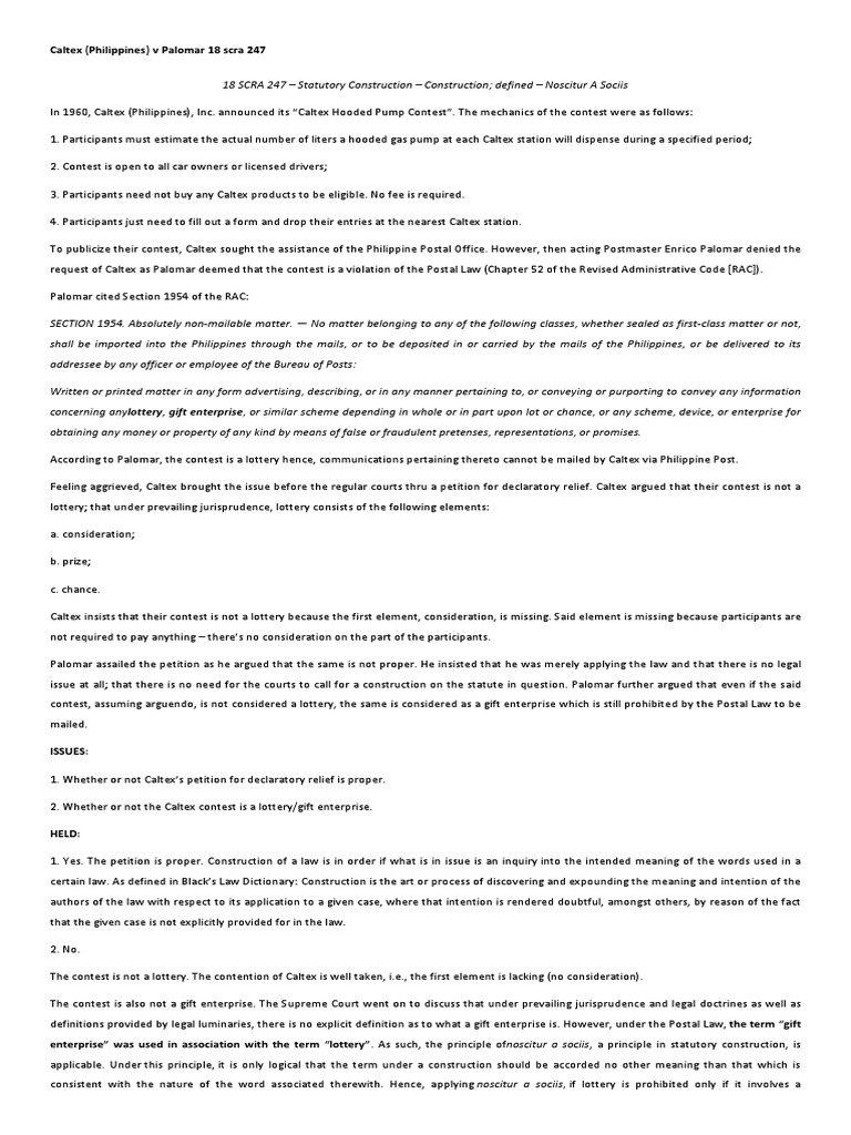 Case Digest Statcon Chapter 2 | PDF | Complaint | Probation