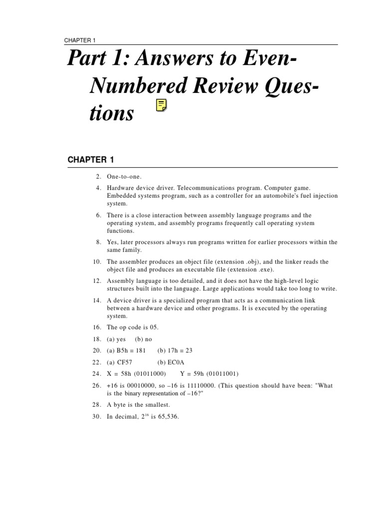 Solutions Manual | PDF | Subroutine | Assembly Language