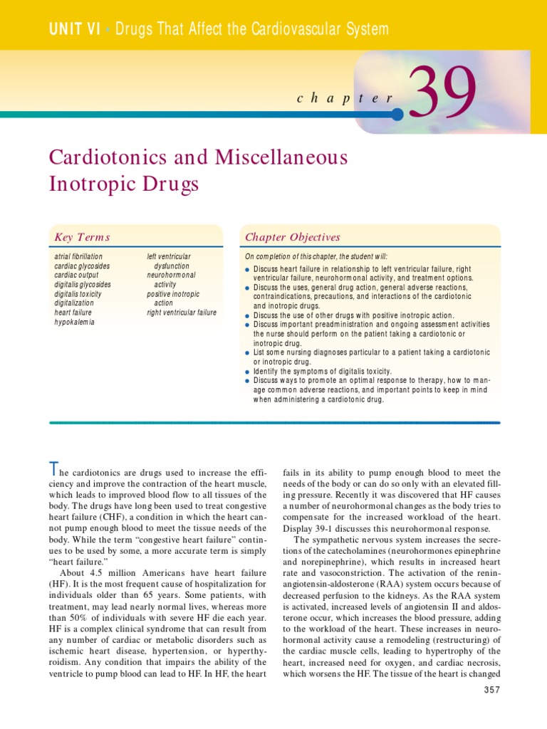 Cardiotonics & Inotropic Drugs.pdf | Heart Failure | Heart