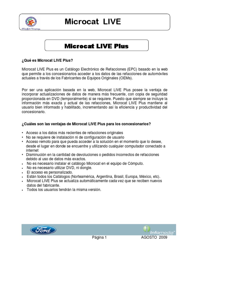 Microcat Live | PDF | Correo electrónico | Point and Click