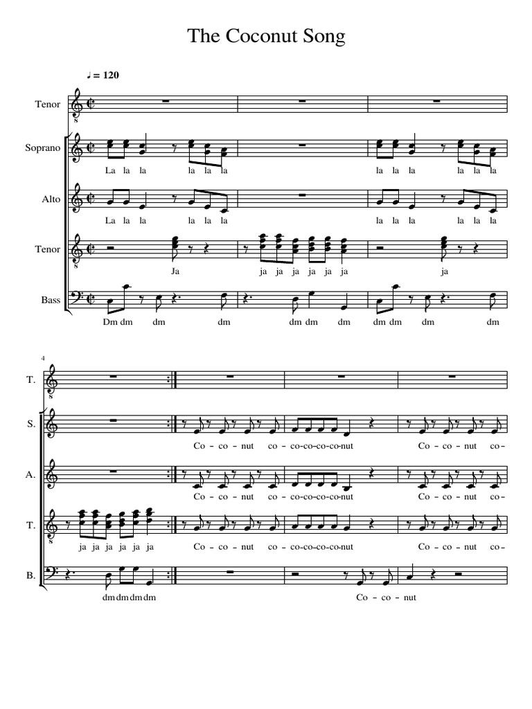 The_Coconut_Song.pdf | Edible Nuts And Seeds | Elements Of Music