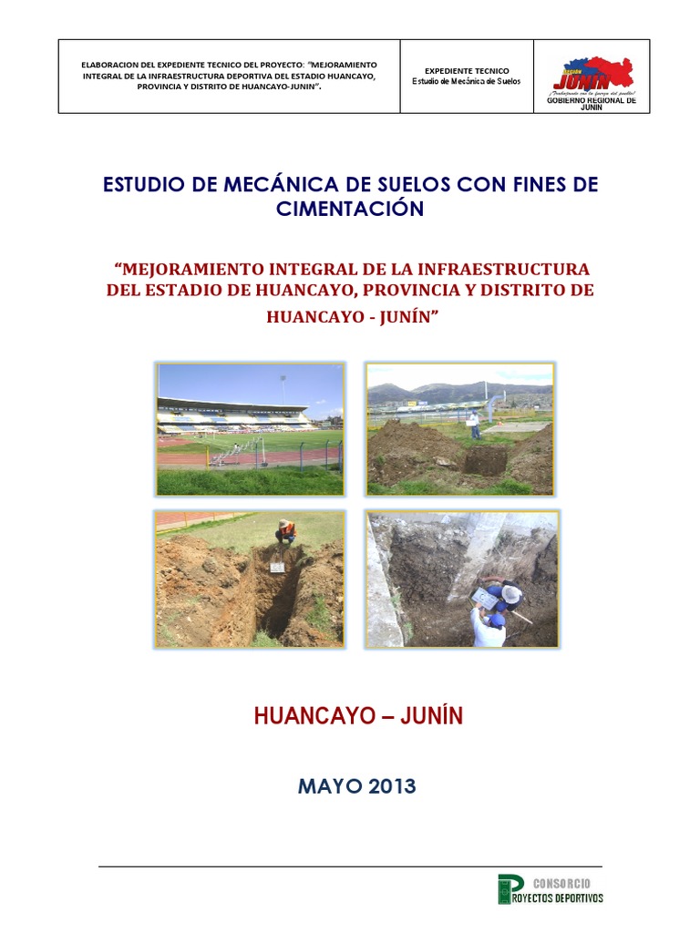 Estudio de Mecanica de Suelos Con Fines de Cimentacion PDF | PDF | Fundación (Ingeniería ...