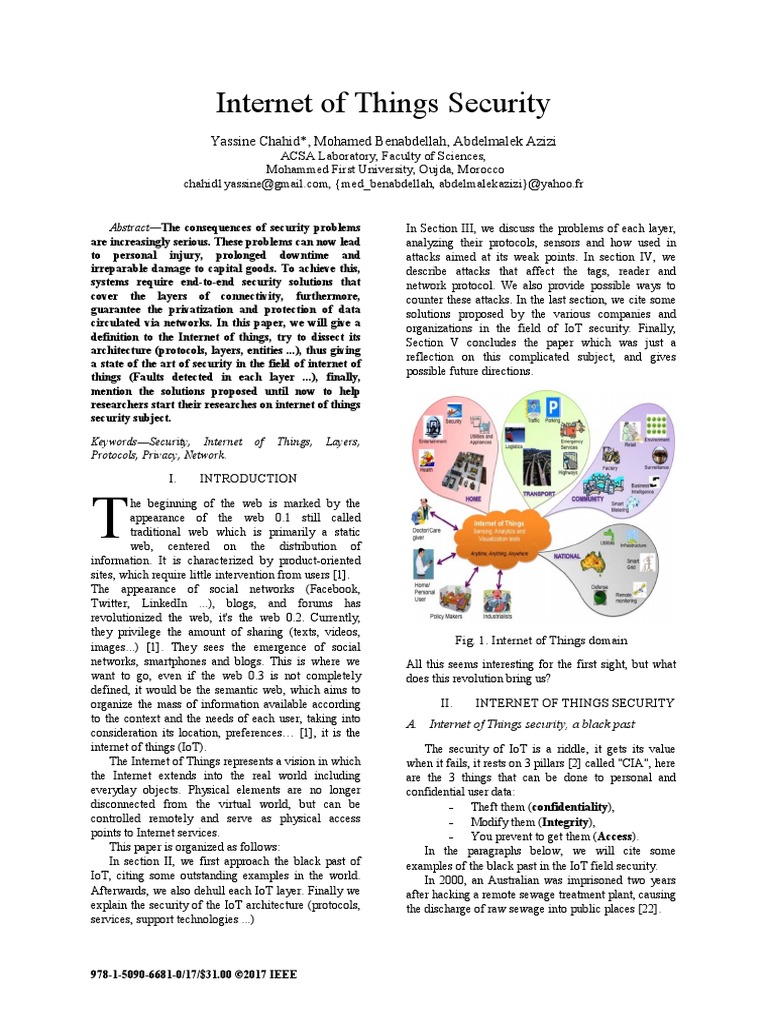 Internet of Things | PDF | Internet Of Things | Computer Security