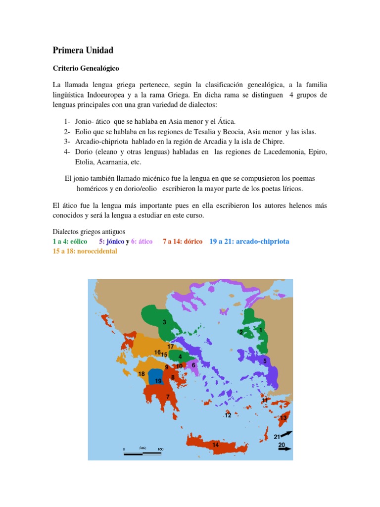 Dialectos y gramática del griego antiguo | PDF | Numero Gramatical ...