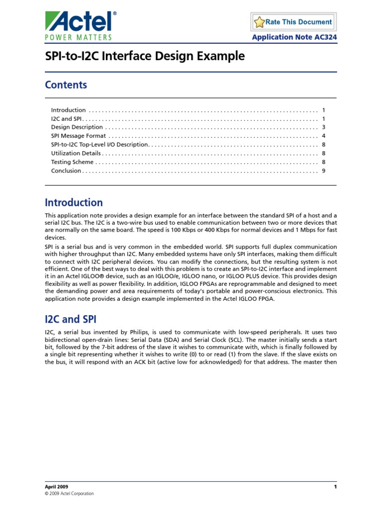 SPI I2C Interface An | PDF | Computer Architecture | Computer Networking