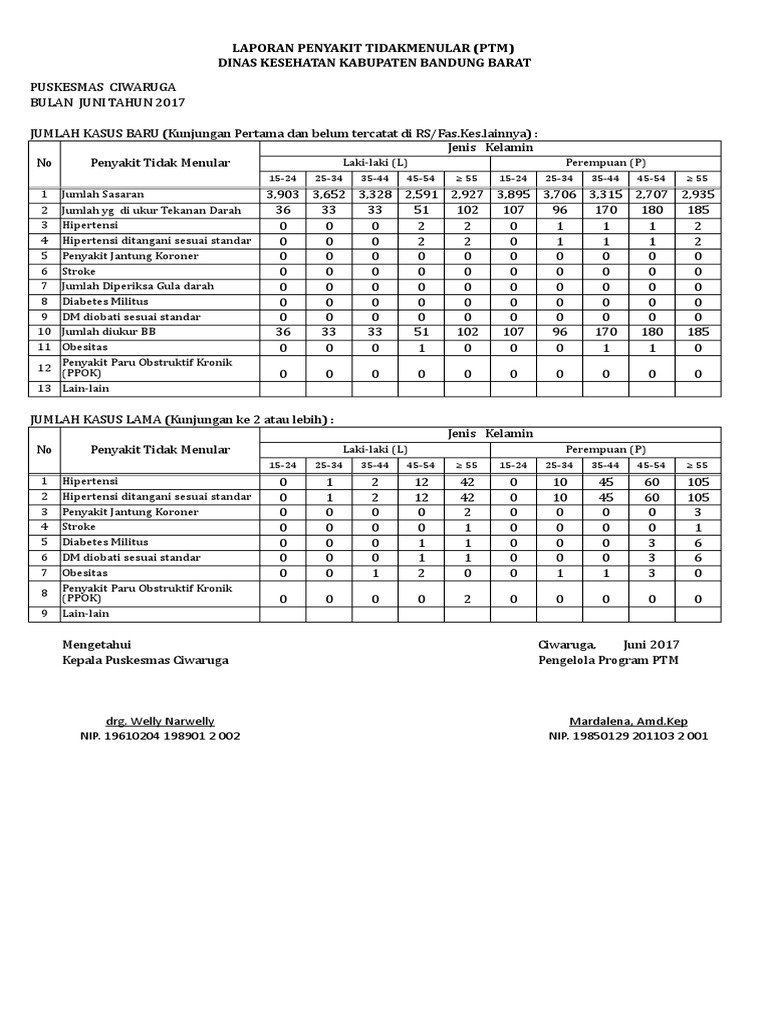 Form Laporan Bulanan Ptm Puskesmas (1)