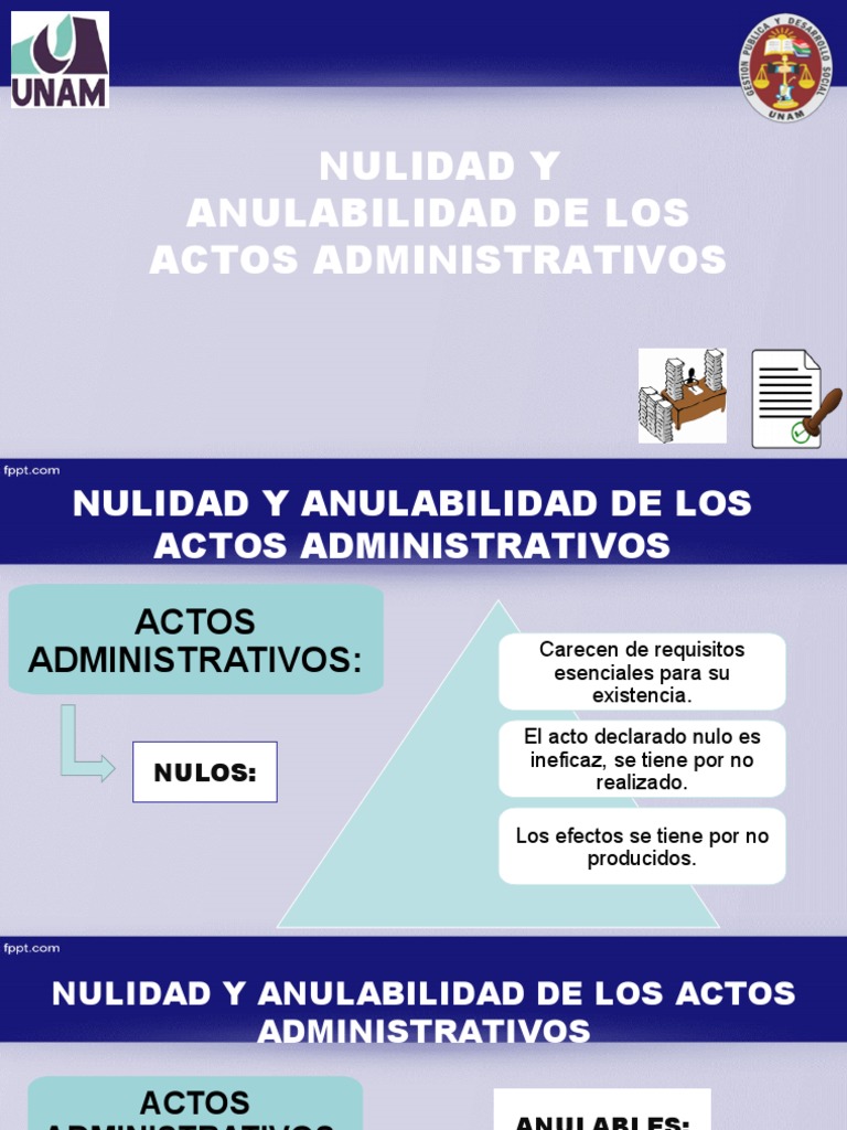Nulidad Y Anulabilidad de Los Actos Administrativos | PDF | Nulo (ley) | Gobierno