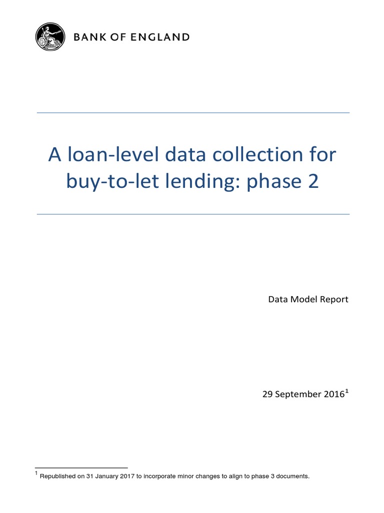 A Loan-Level Data Collection For Buy-To-Let Lending: Phase 2 | PDF ...