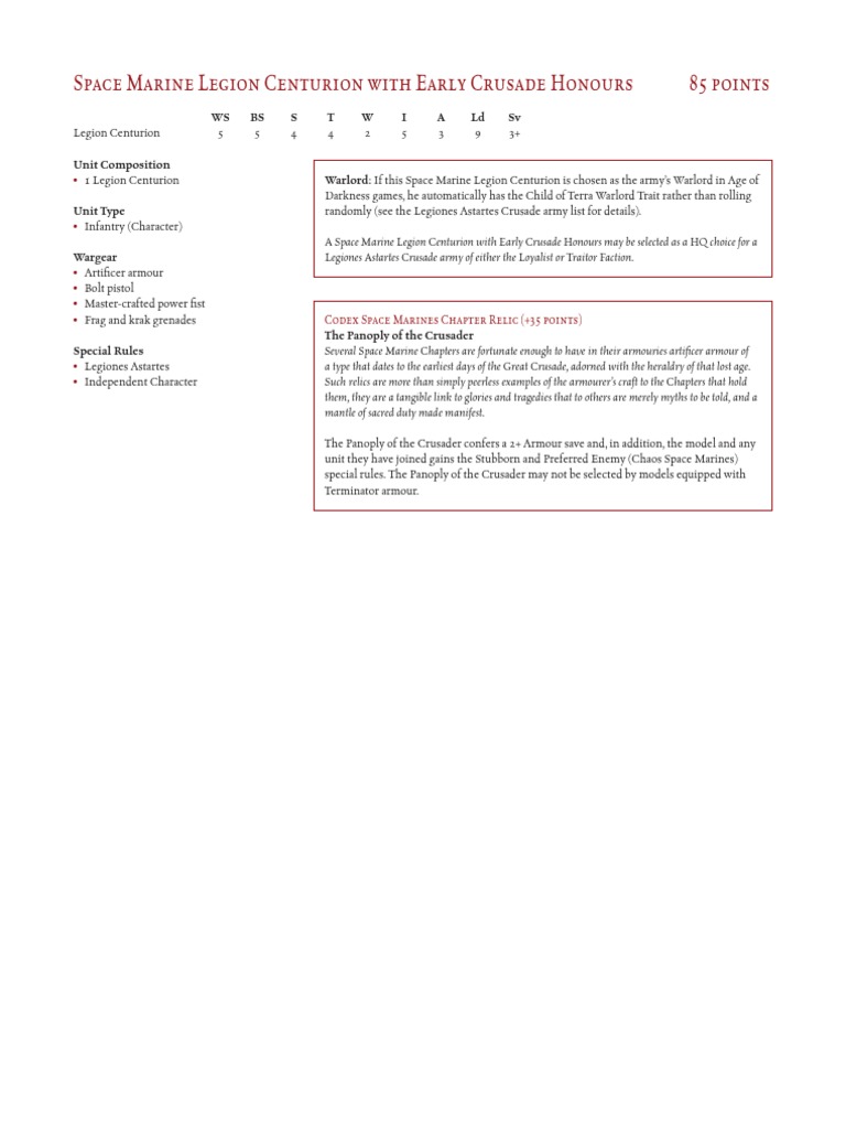 The Horus Heresy - Characters - Space Marine Legion Centurion With ...