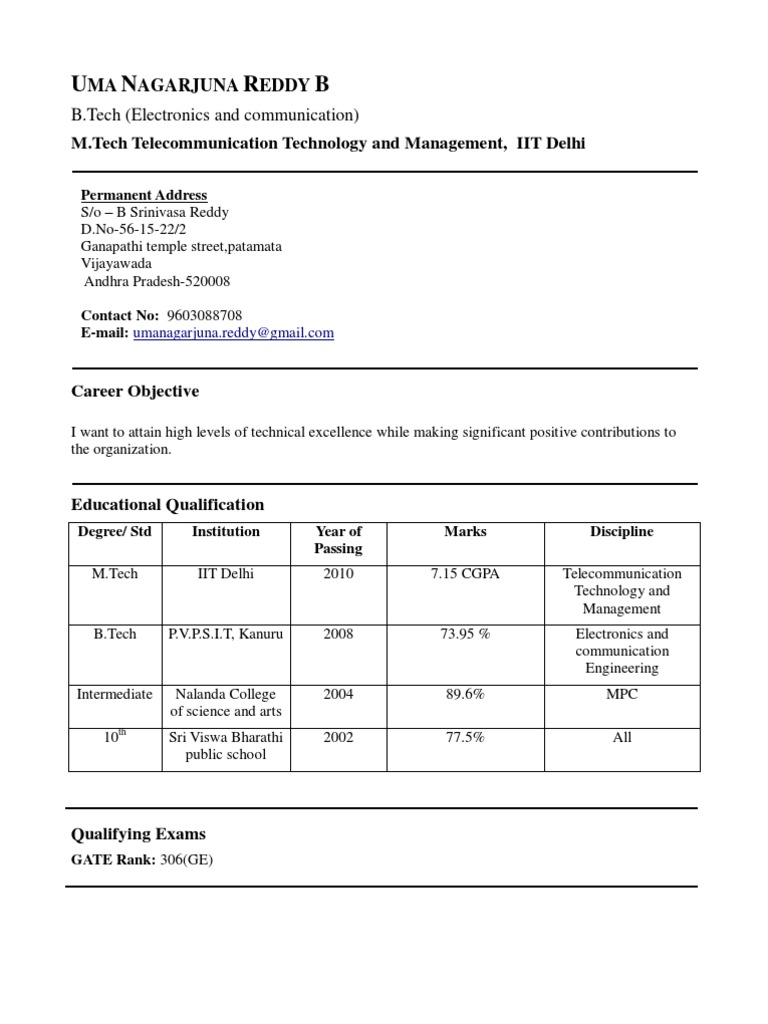 Nagarjuna Resume | Download Free PDF | Microcontroller | 3 G