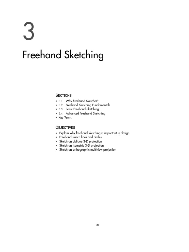 Freehand Sketching | PDF | Ellipse | Line (Geometry)
