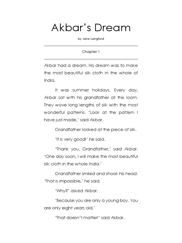 Akbar's Dream (Text Only) | PDF