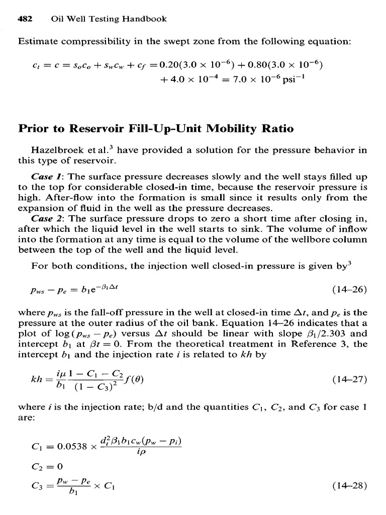 Prior To Reservoir Fill-Up-Unit Mobility Ratio | PDF | Petroleum ...