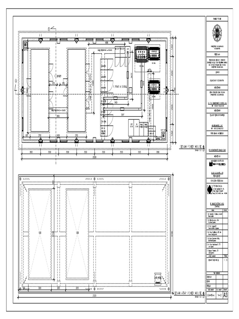 A-14-03 Denah Power House | PDF