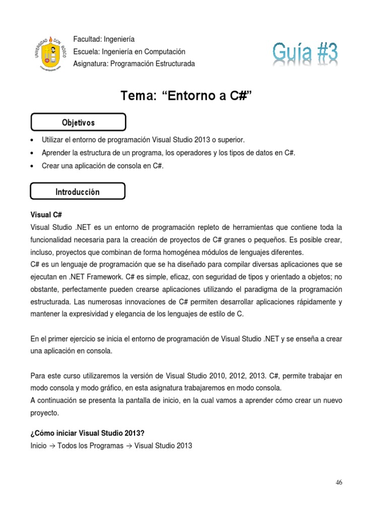 2017 C2 Guia#3 Programacion Estructurada | PDF | Biblioteca ...