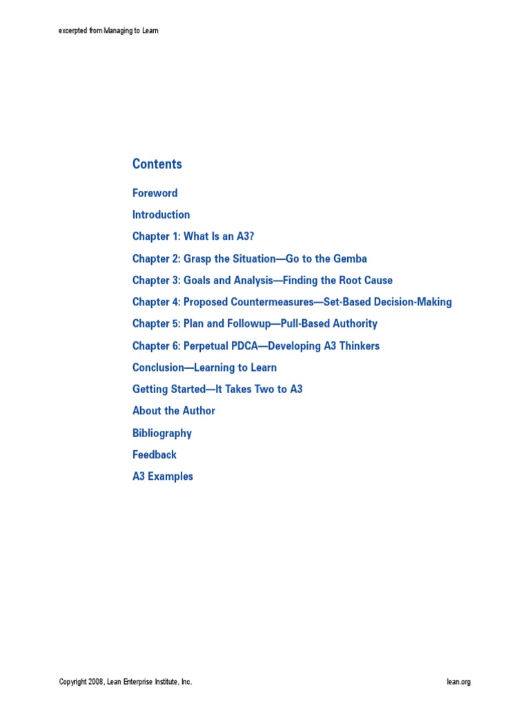 Excerpted From Managing To Learn | PDF