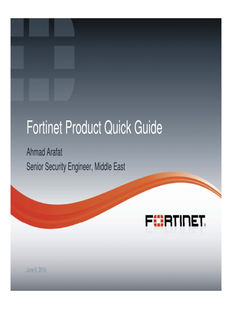 Fortinet Product Guide | PDF | Domain Name System | Virtual Private Network