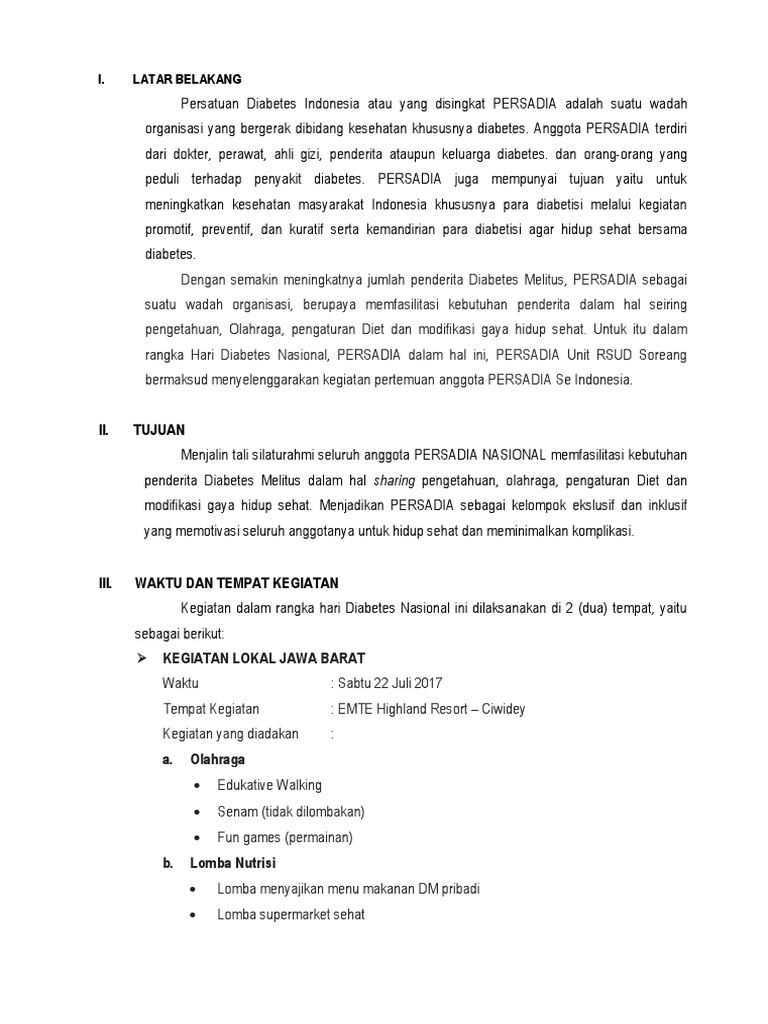 Kegiatan Diabetes di Ciwidey 2017 | PDF | Kesehatan Holistik