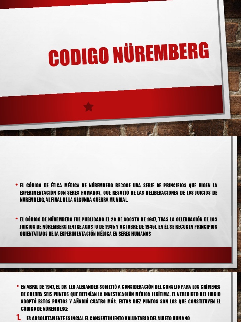 Codigo Nuremberg Helsinki2 | PDF | Consentimiento informado | Ciencias ...