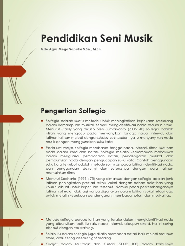 Pendidikan Seni Musik | PDF