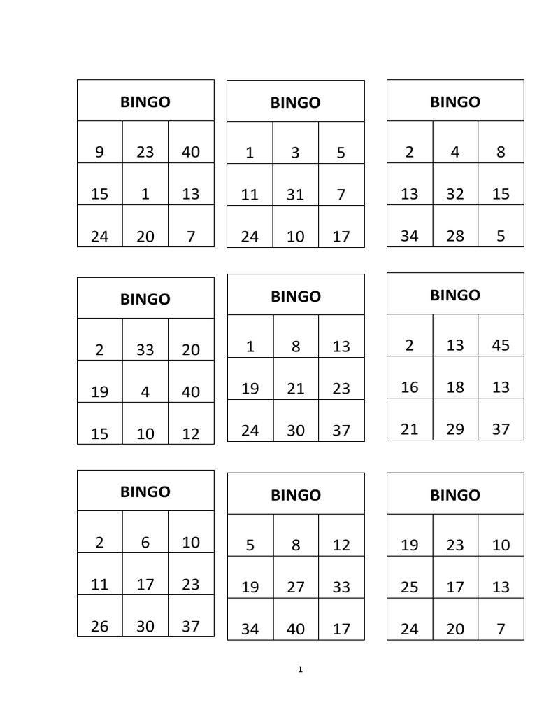 BINGO | PDF