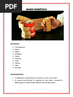 Diseño de Mano Robótica Articulada | PDF | Mano | Arduino