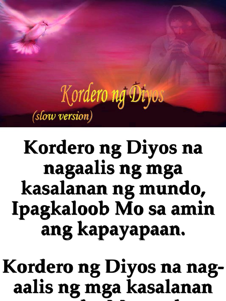 Kordero NG Diyos | PDF