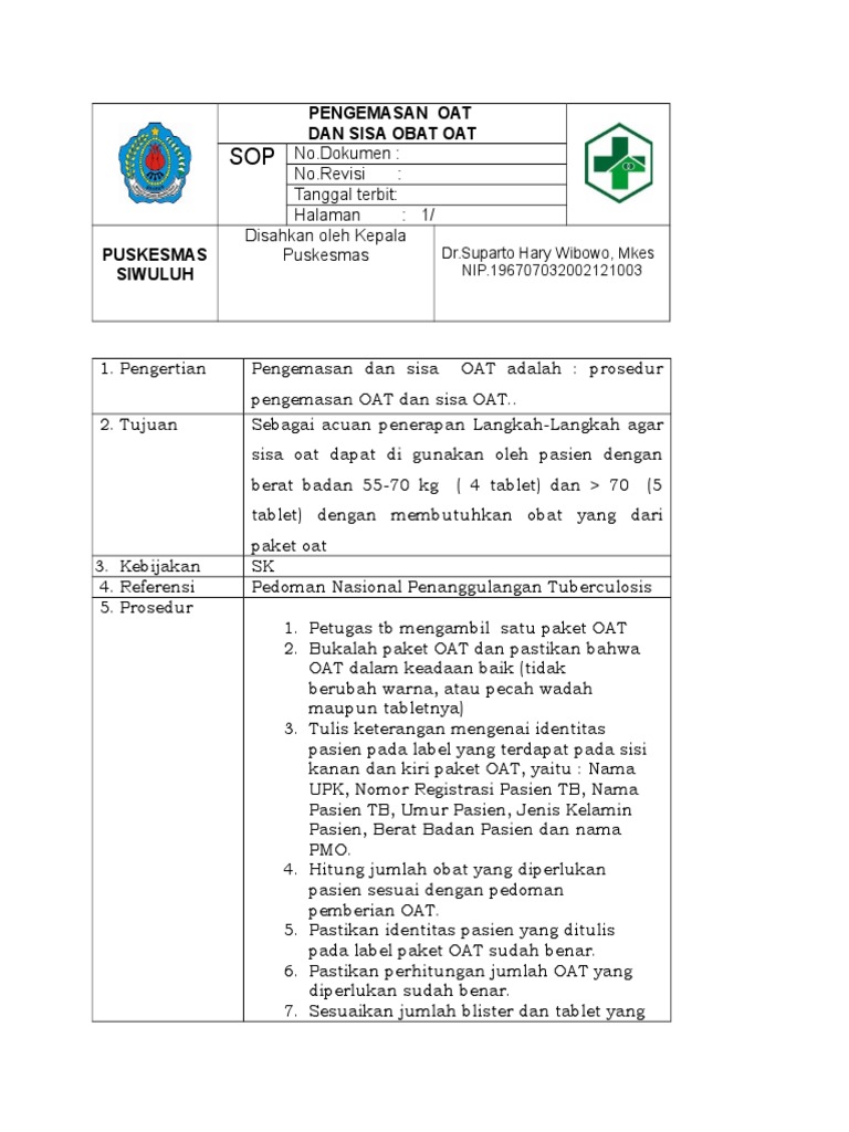 Sip Sop Pengemasan Dan Sisa Oat | PDF