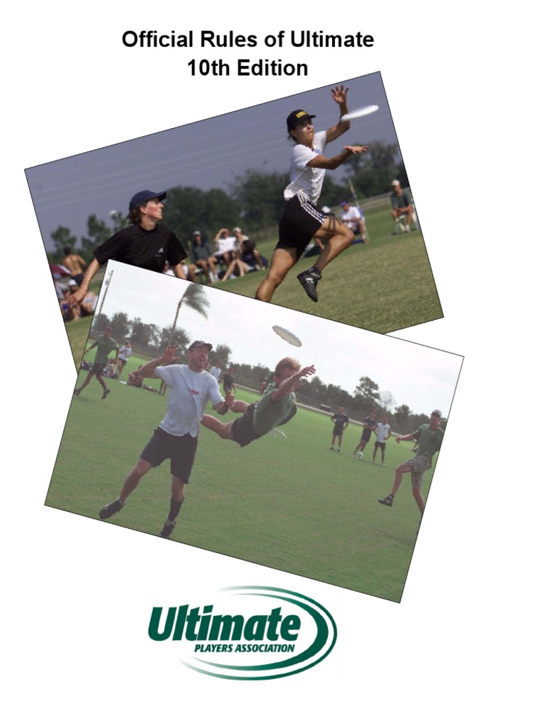 Official Rules of Ultimate 10th Edition | PDF | Gridiron Football ...