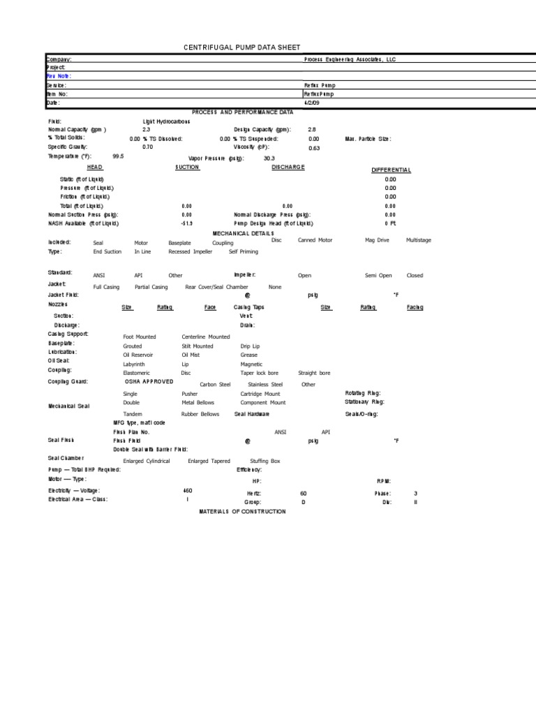 Pump Template | Download Free PDF | Pump | Liquids