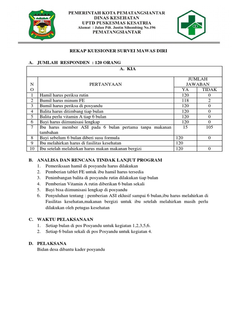 3.1.5 Ep2 Contoh Rekap Survey | PDF