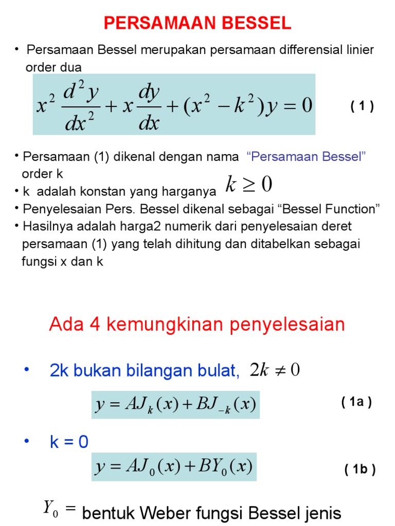 Persamaan Bessel | PDF