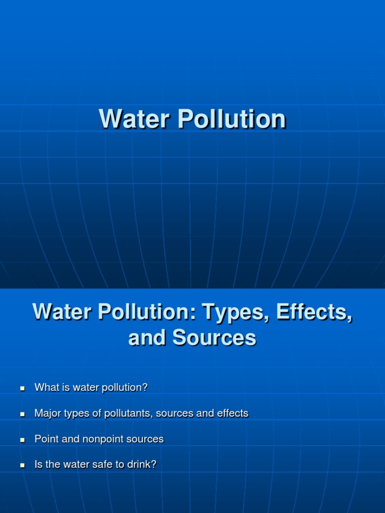 Water Pollution | PDF | Sewage Treatment | Water Pollution