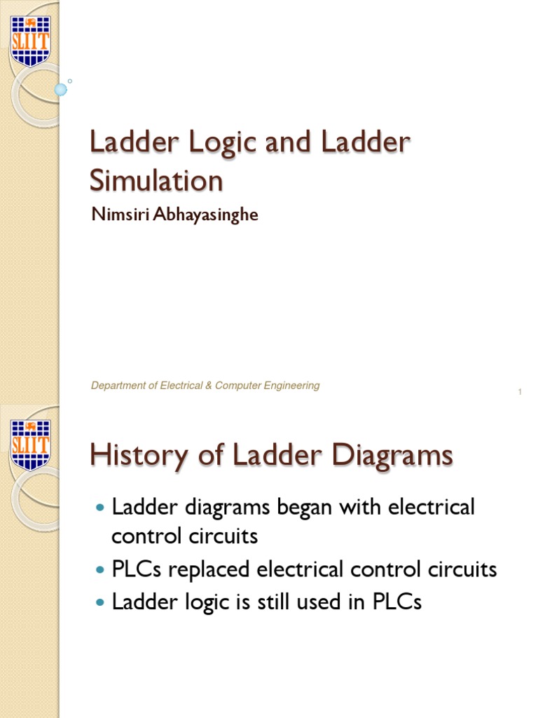 04 Ladder Logic | PDF | Programmable Logic Controller | Electronic ...