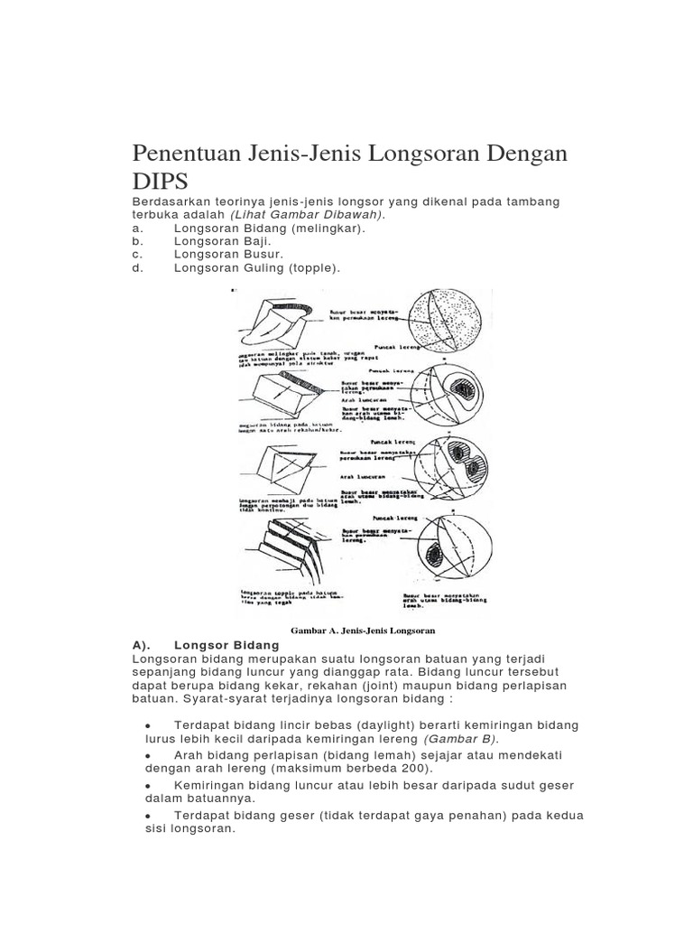 Penentuan Jenis Longsoran | PDF