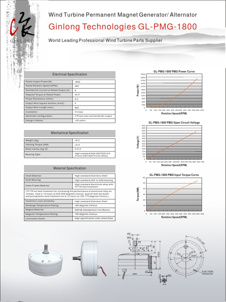 PMG Technologies Wind Turbine Generator | PDF | Electric Power | Electrical Engineering