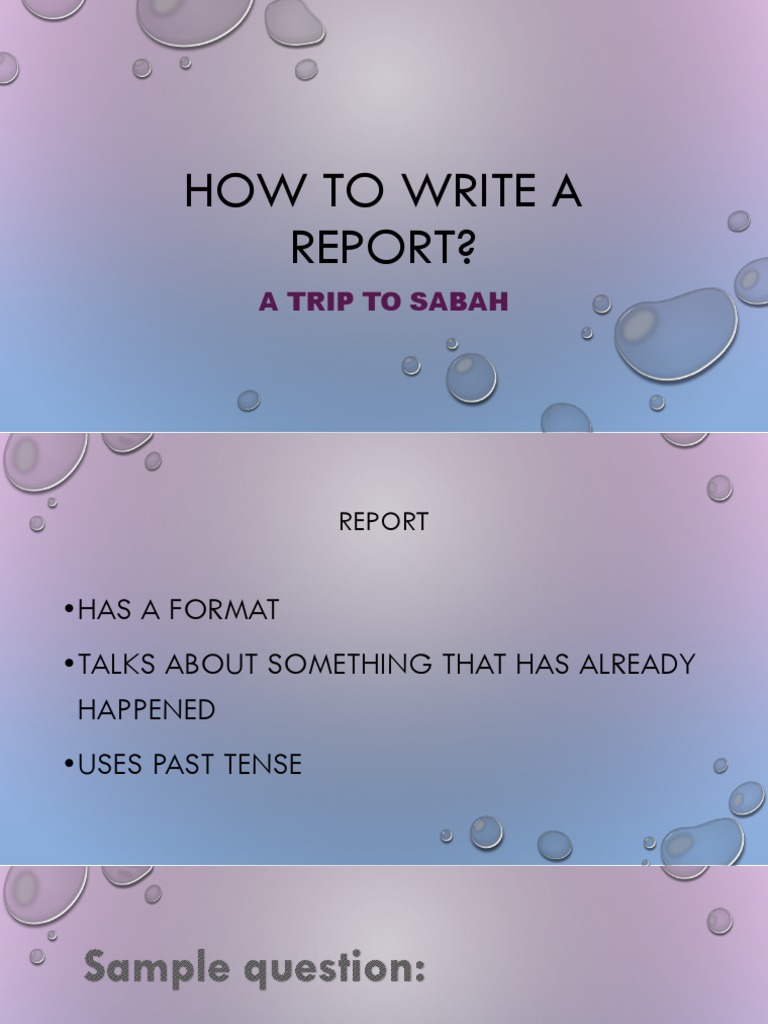 How To Write A Report | PDF | Career & Growth | Social Science