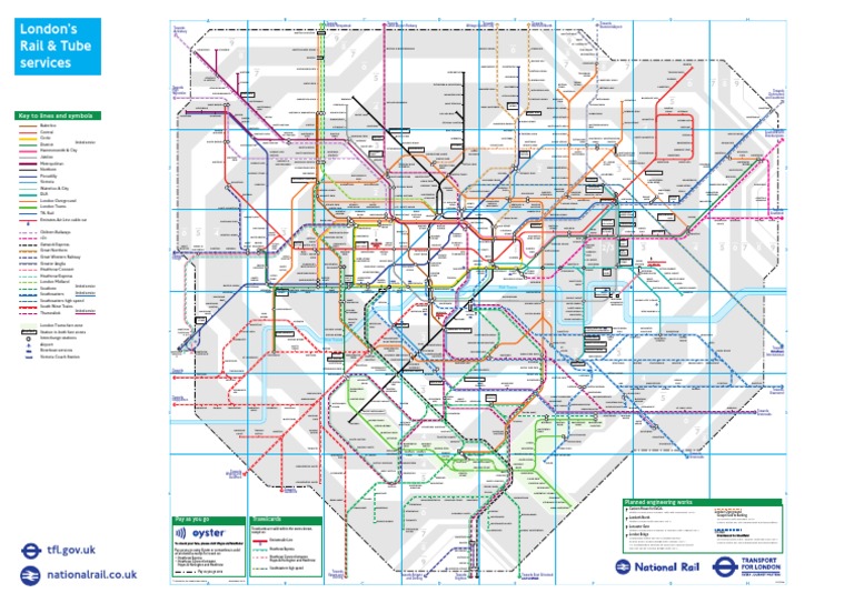 london-rail-and-tube-services-map.pdf | Rapid Transit | Transport ...