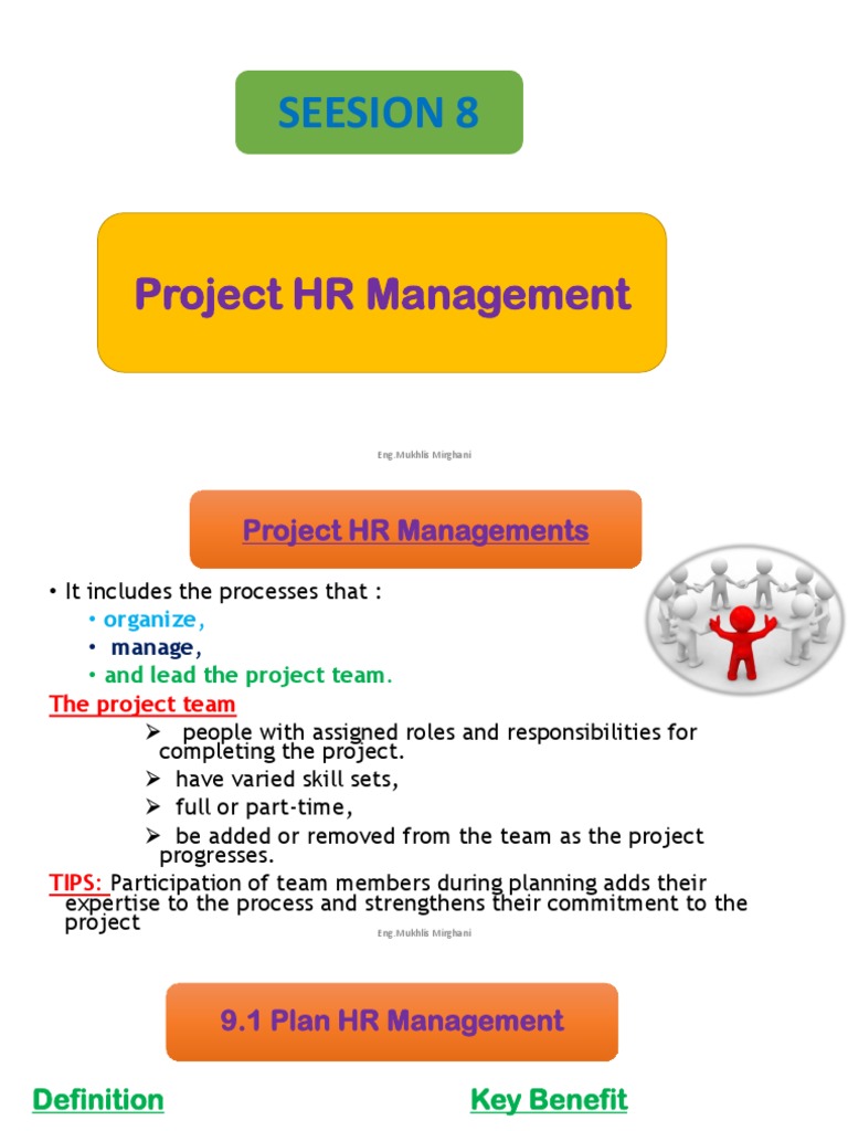 Seesion 8: Project HR Management | PDF | Team Building | Competence ...