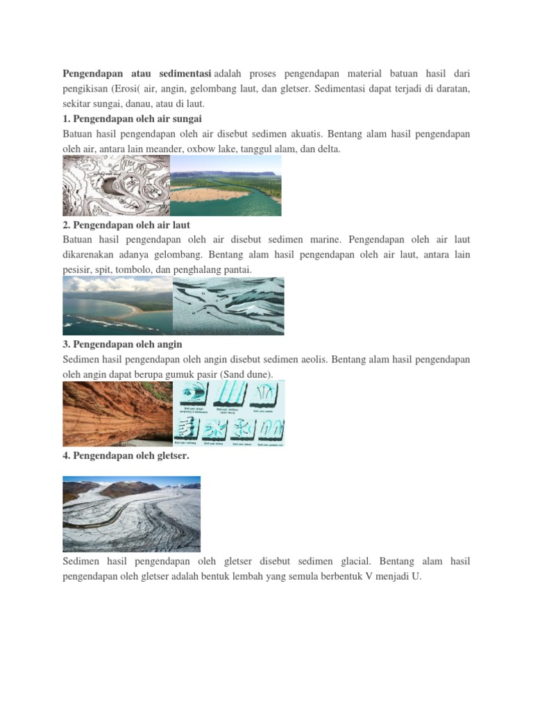Proses dan Jenis Sedimentasi Marine | PDF