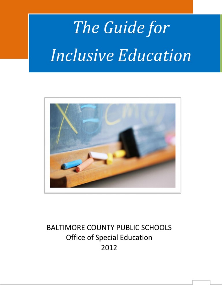 Guide To Inclusive Education | PDF | Pervasive Developmental Disorders ...