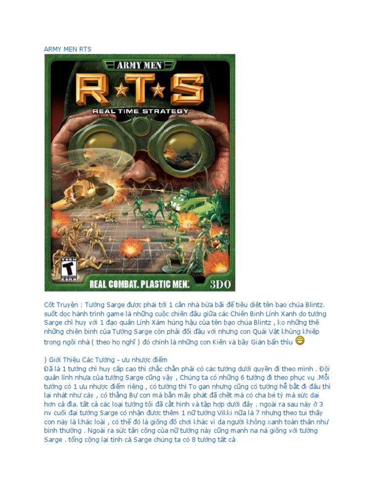 Huong Dan Army Man RTS | PDF
