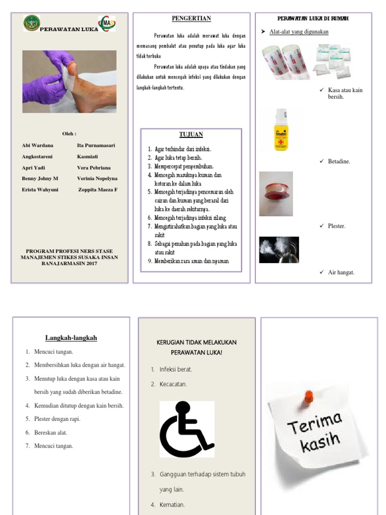 LEAFLET PERAwatan Luka Tetanus | PDF