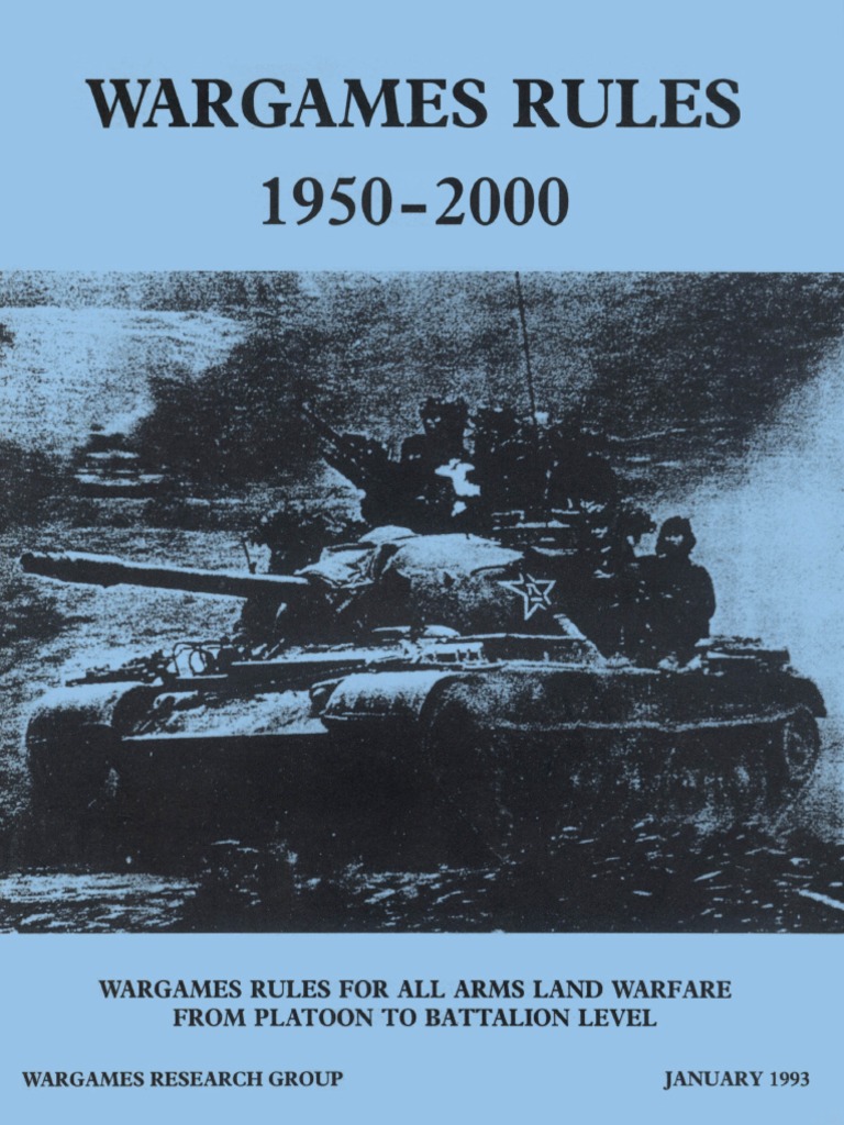 WRG Wargames Rules 1950 To 2000 | PDF