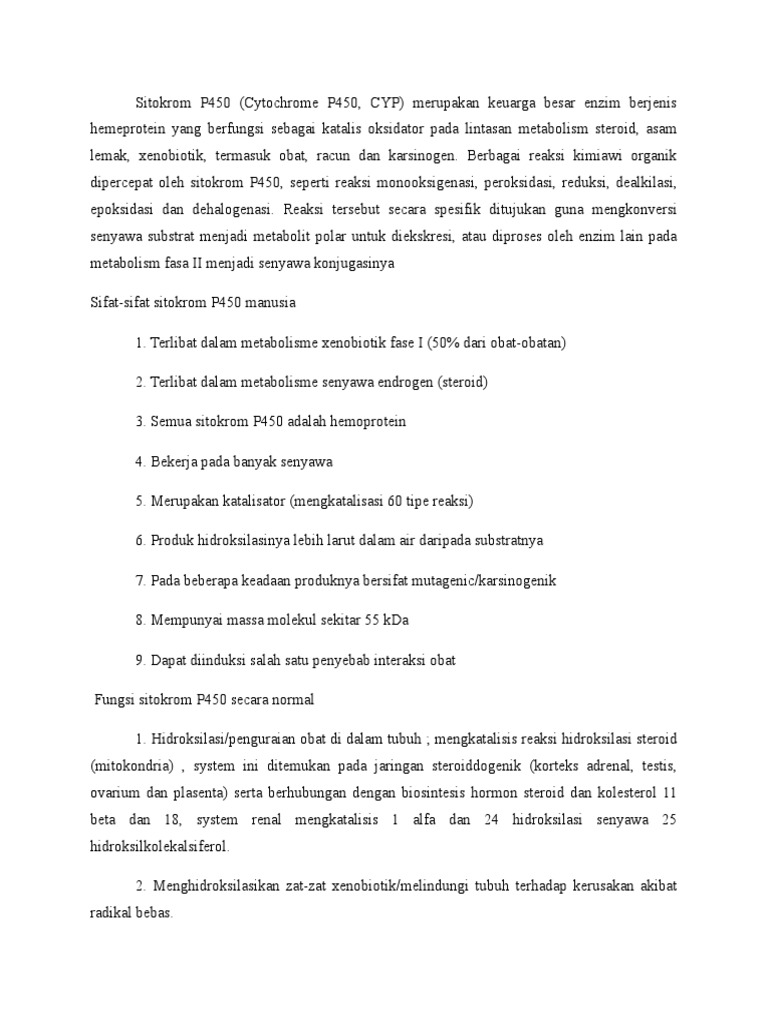Sitokrom P450 | PDF