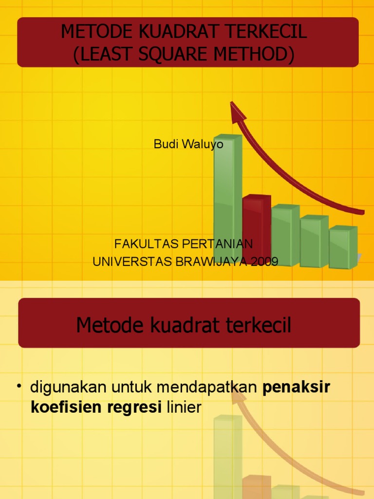 Metode Kuadrat Terkecil (Least Square Method) : Budi Waluyo | PDF | Correlation And Dependence ...