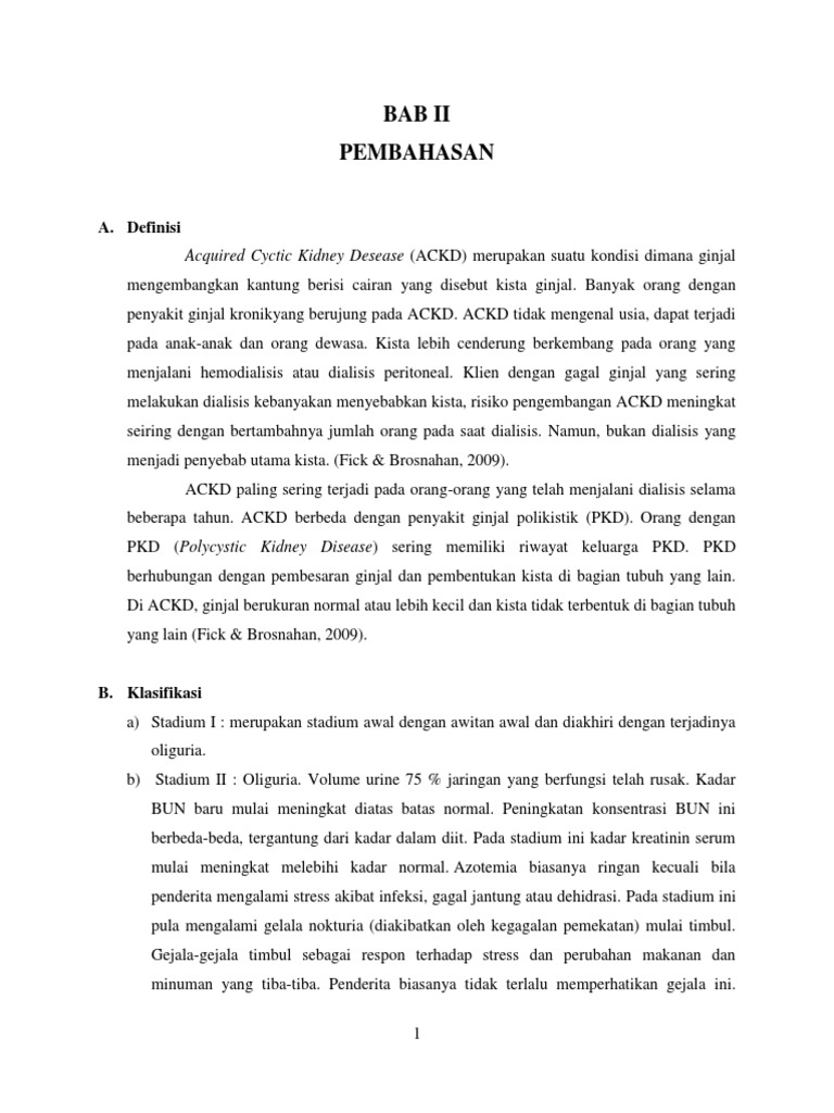 Makalah ACKD | PDF