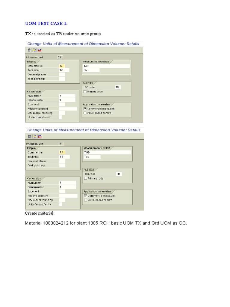 Uom Test Cases | PDF